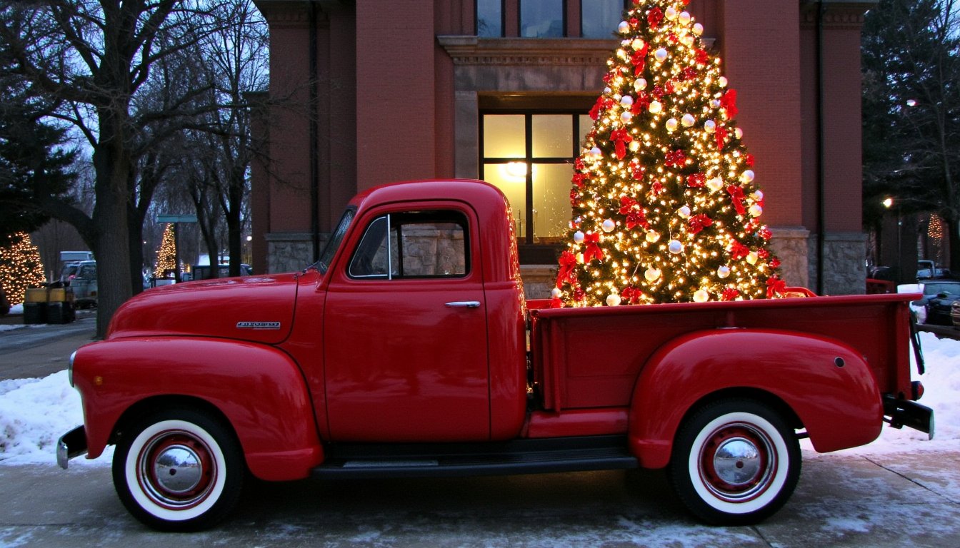 17 Red Truck Christmas Tree Ideas That Scream Cozy Holiday Vibes ...