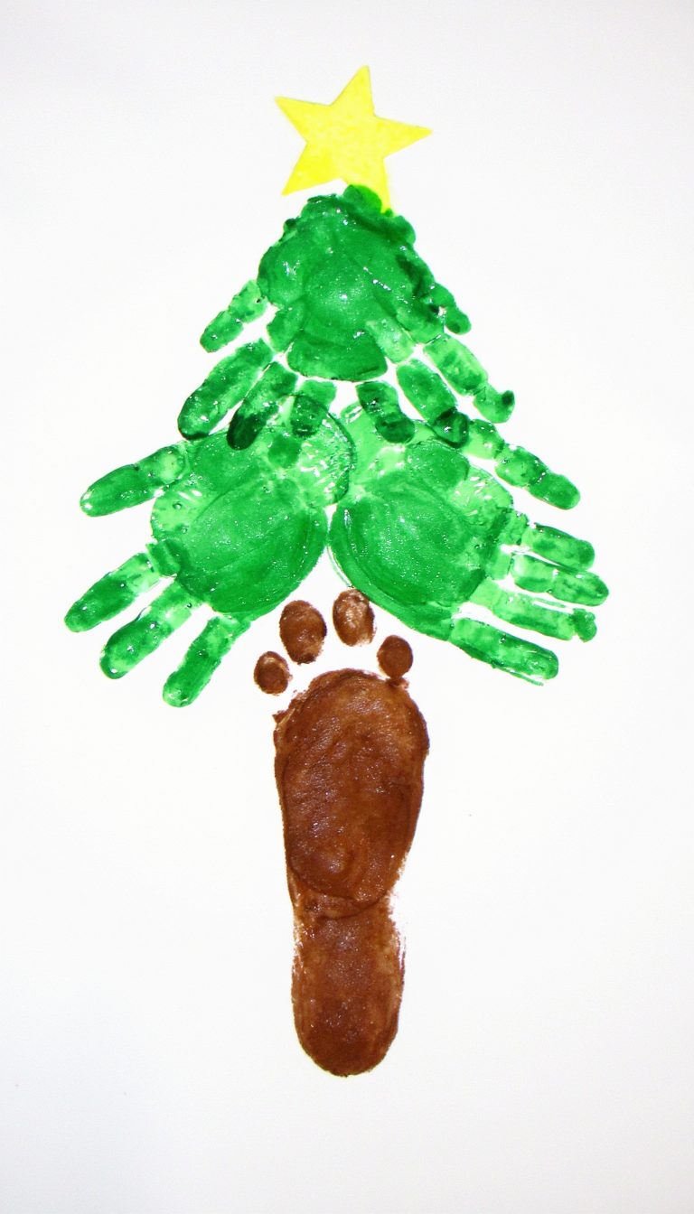 19 Christmas Tree Handprint Crafts That Capture the Magic - Postage Master