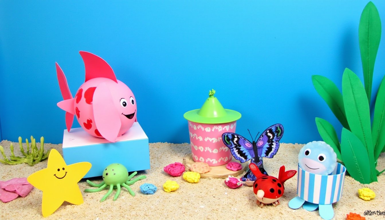 15 Sea Animals Crafts for Kids: Dive Into Creative Ocean Fun - Postage ...