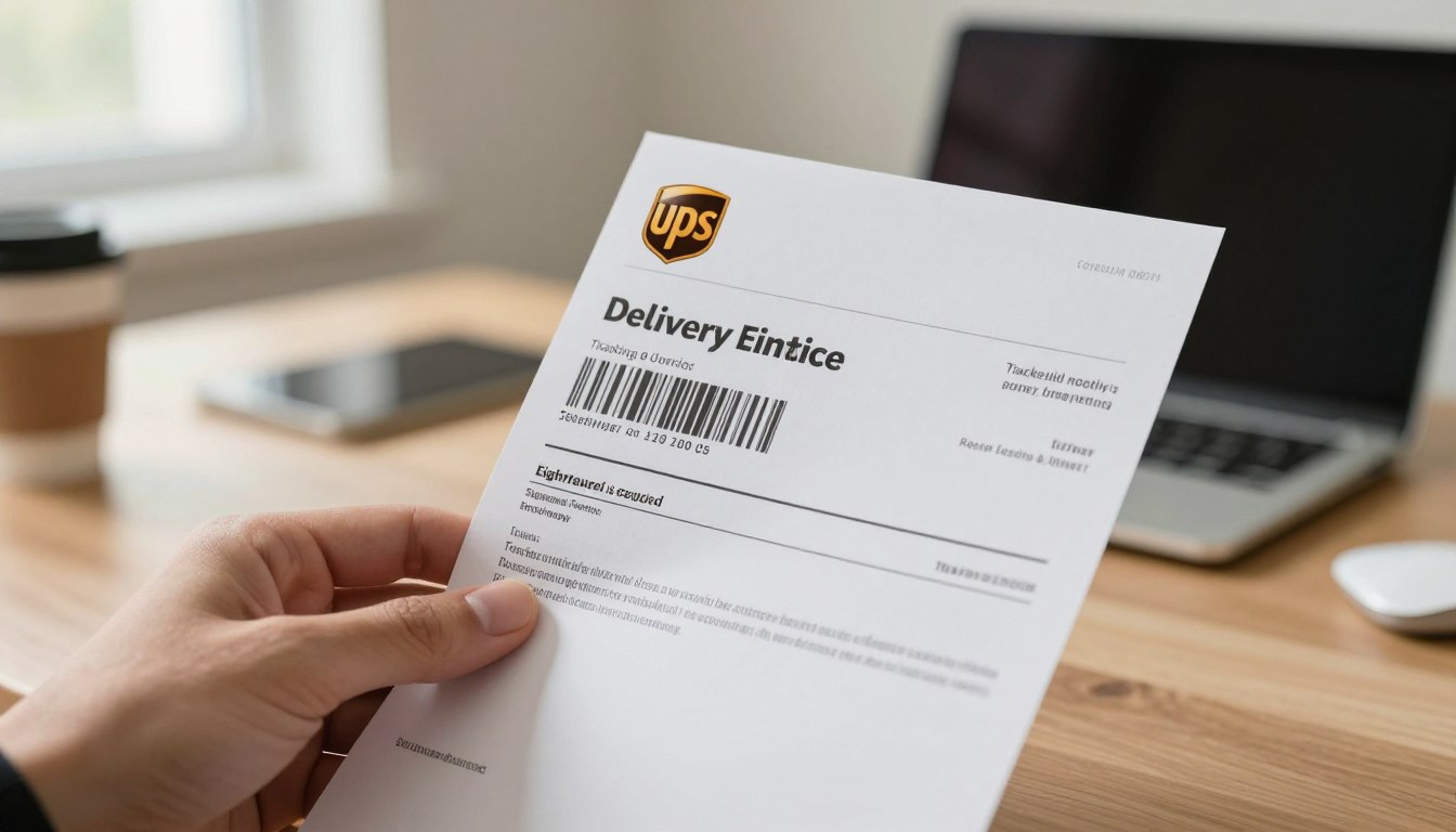 How to Track a UPS Package Using Your Delivery Notice Number