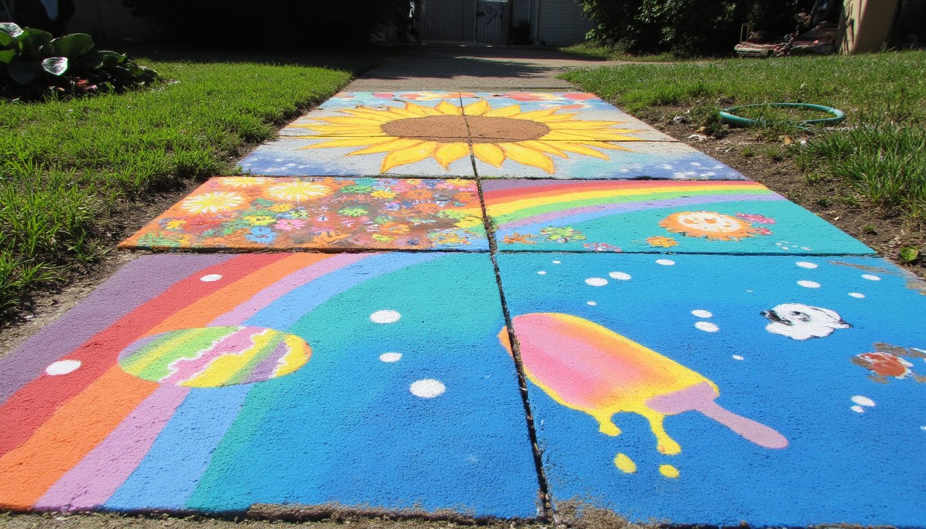 13 Summer Chalk Art Ideas to Transform Your Sidewalk into a Masterpiece ...