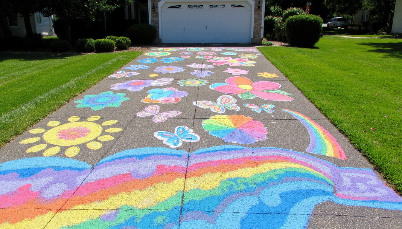 19 Summer Chalk Ideas That Will Turn Your Driveway into a Masterpiece ...